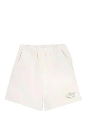 SPORTY & RICH Cotton Track Shorts - Neutrals