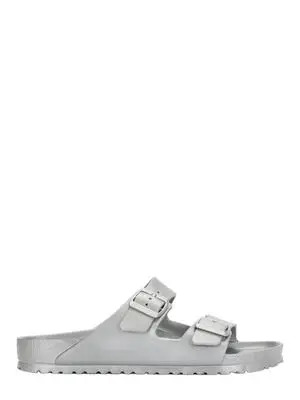 BIRKENSTOCK Arizona Buckled Slides - Grey