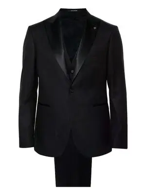Tagliatore Three-piece Single-breasted Suit - Blue