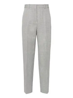 JIL SANDER Checked Tailored Trousers - Grey