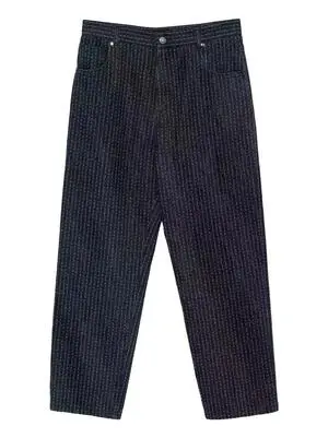 Fendi Topstitched Jeans - Blue