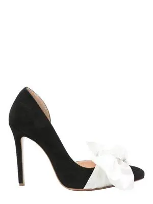 GINISSIMA 110mm Samantha Stiletto Pumps With Bow Detailing - Black