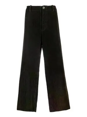 UMA WANG Wide-leg Corduroy Trousers - Brown