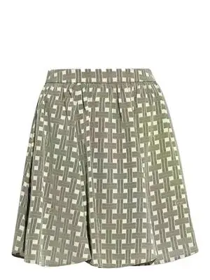 Kenzo Plaid Mini Skirt - Grey