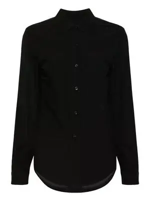R13 Organza-panel Cotton Shirt - Black