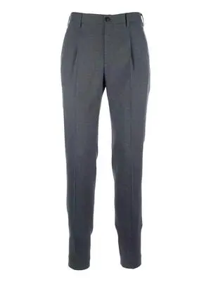 Incotex Wool-blend Trousers - Grey
