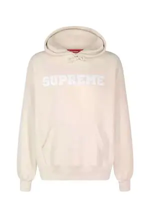 Supreme Logo-appliquéd Hoodie - Neutrals