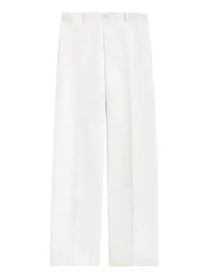 Filippa K Tailored High-waisted Cotton Trousers - White