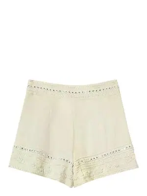 TWINSET Embroidered-detail Shorts - Neutrals