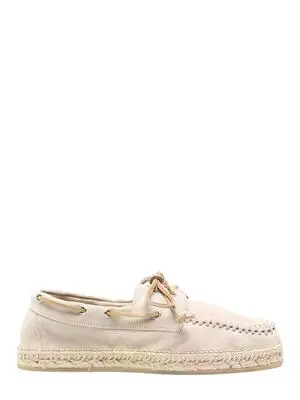 SCAROSSO Kai Suede Espadrilles - Neutrals