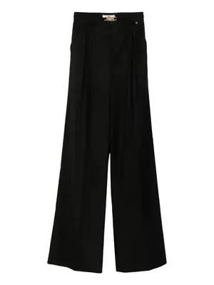 NISSA Belted Trousers - Black