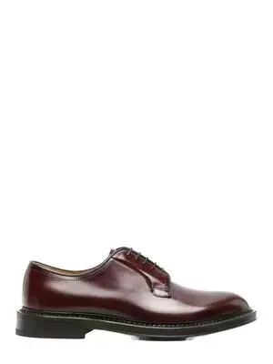 SCAROSSO Harry Leather Derby Shoes - Red