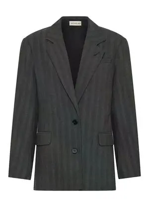 NICHOLAS Nadia Pinstripe Blazer - Grey