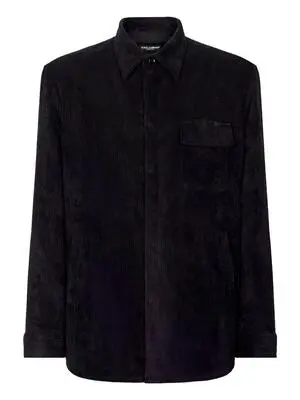 Dolce & Gabbana Corduroy Shirt Jacket - Black