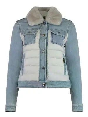 MOORER Petunia Denim Jacket - Blue