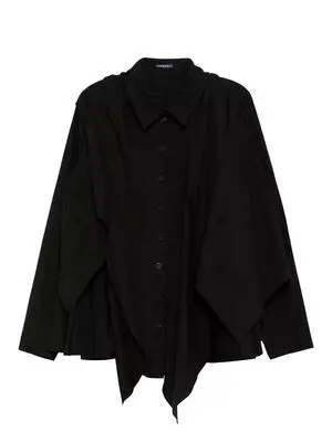 RUNDHOLZ Layered Asymmetric Blouse - Black