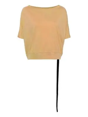 Rick Owens Cropped Cotton T-shirt - Neutrals