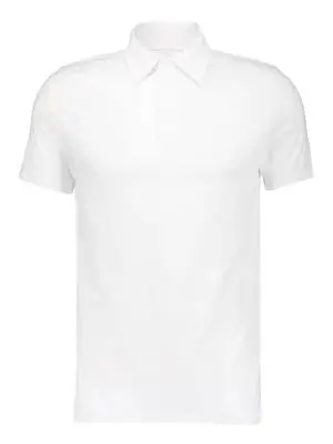 Majestic Filatures Short-sleeve Organic-cotton Polo Shirt - White