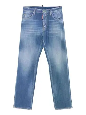 Dsquared2 Logo-Embroidered Jeans Blue