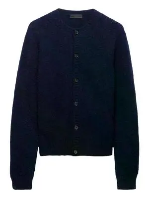 Prada Shetland Wool Cardigan - Blue