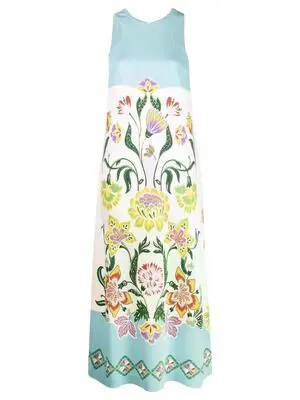 La DoubleJ Racer Maxi Dress - Blue