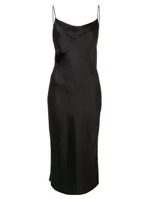 FLEUR DU MAL Cowl Neck Slip Dress - Black