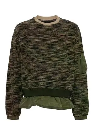 Andersson Bell Layered Fleece Sweater - Brown