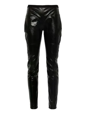 Rick Owens Coated-finish Leggings - Black