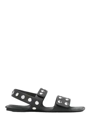 Khaite Boden Flat Sandals - Black