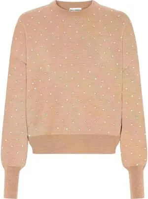PACO RABANNE Crystal-Embellished Wool Jumper