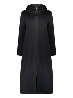 MOORER Reversible Zip-up Coat - Brown