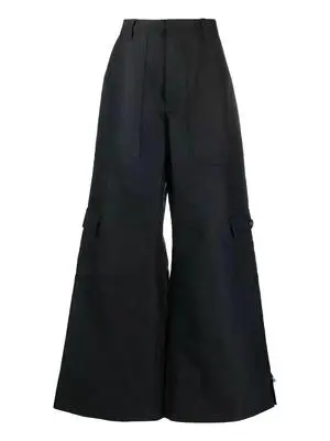 Marc Jacobs Wide-leg Cargo Trousers - Black