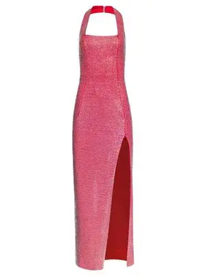 AREA Crystal-embellished Gown - Red