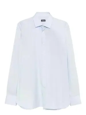 Zegna Poplin Shirt - Blue