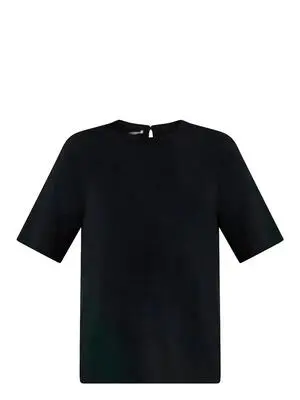Stella McCartney Compact-knit T-shirt - Black