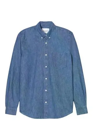 Closed Button-up Shirt - Blue
