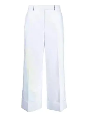 Thom Browne Sack Tailored Cropped Trousers - Blue