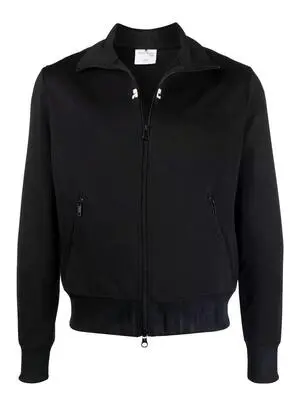 COURREGES Logo-print Roll Neck Jumper - Black