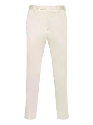 PT TORINO Dieci Chino Trousers With Feather Detailing - Neutrals