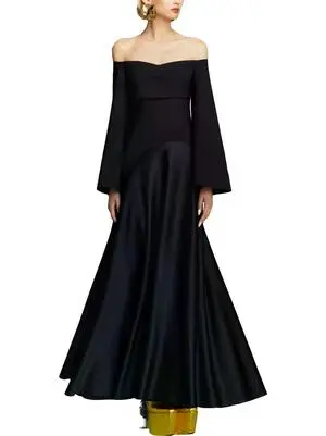 Solace London The Rina Maxi Dress Black