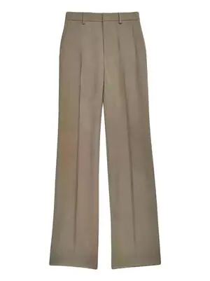 AMI Paris Wide-leg Virgin Wool Trousers - Neutrals