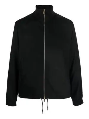 Paul Smith Ribbed-collar Jersey-texture Bomber Jacket - Black