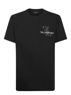 BILLIONAIRE Logo-embroidered Cotton T-shirt