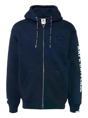 AAPE BY *A BATHING APE Logo Hooded Jacket - Blue