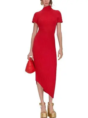 Cult Gaia Chrysta Midi Dress - Red