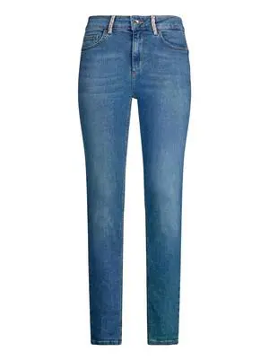 Liu Jo Rhinestone Embellished Skinny Jeans - Blue