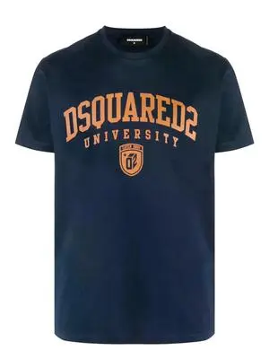 Dsquared2 Logo-print Cotton T-shirt - Blue