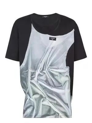 Balmain Graphic-print T-shirt - Black