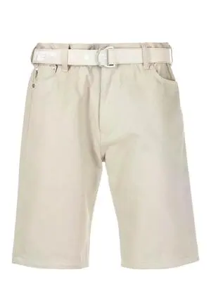 Off-White Belted Bermuda Shorts - Neutrals