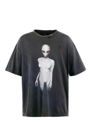 SAINT MXXXXXX Graphic-print T-shirt - Black